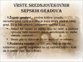 Srpski srednjovekovni gradovi 2000 | PPT