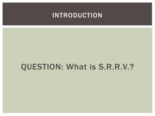 SRRV | PPTX