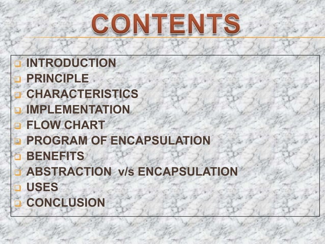Encapsulation Pptx Programming Languages Computing
