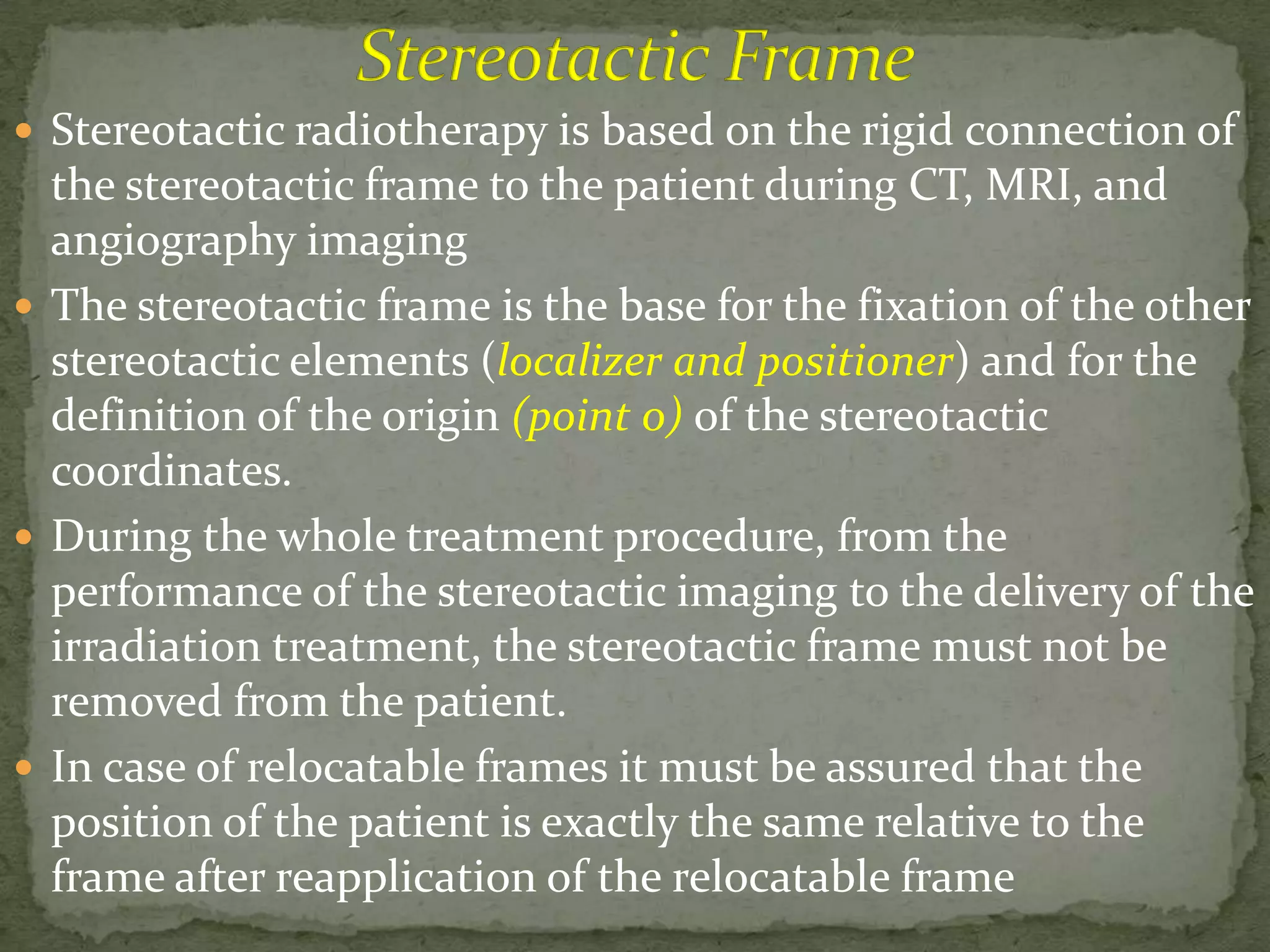 Stereotactic Radiosurgery/ Radiotherapy | PPTX
