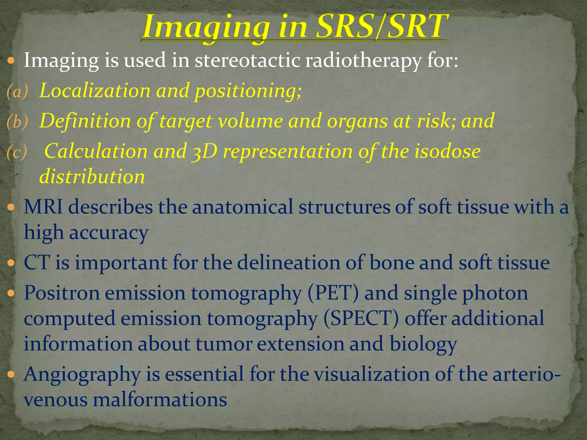 Stereotactic Radiosurgery/ Radiotherapy | PPTX