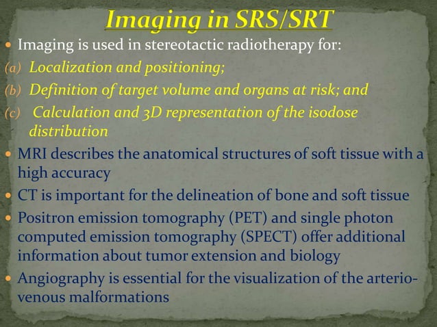 Stereotactic Radiosurgery/ Radiotherapy | PPTX | Cancer | Diseases and ...