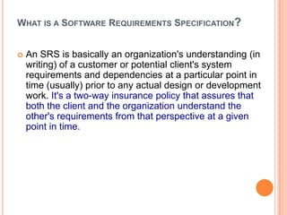 Software Requirement Specification | PPTX