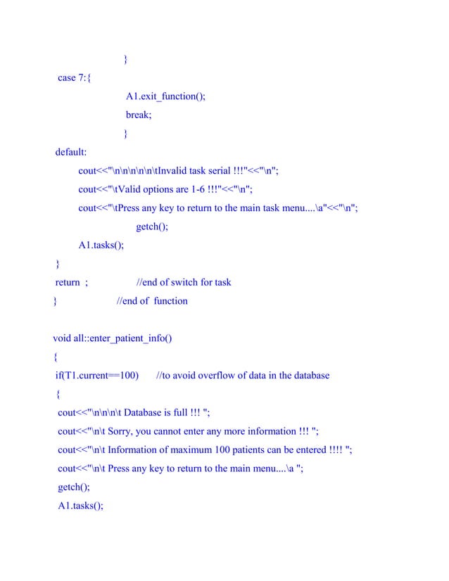 Hospital Management System Project