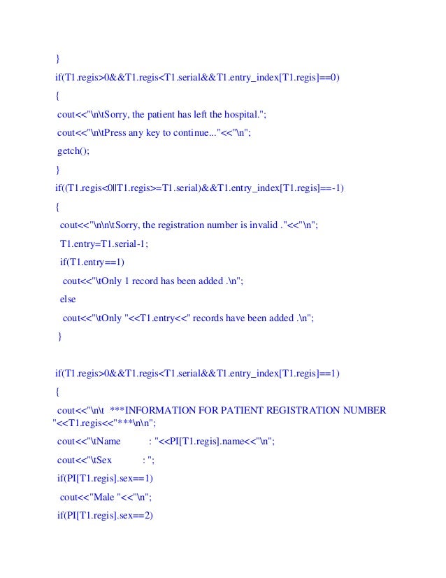 Hospital Management System Project