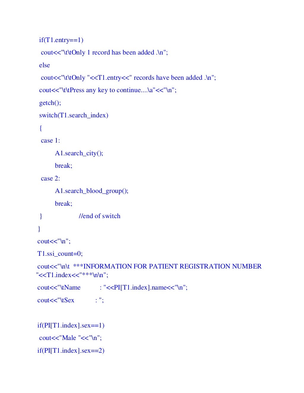 Hospital Management System Project