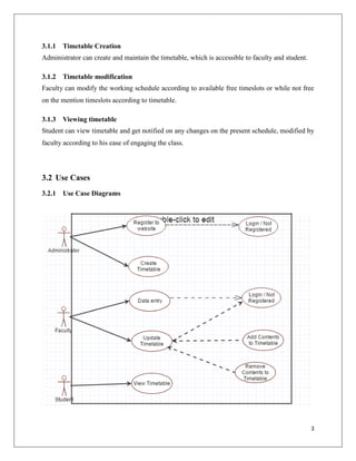 System Specification Report. | PDF