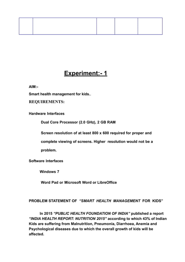 SRS for smart health care system,srs for health system,health management documenation,srs for ...