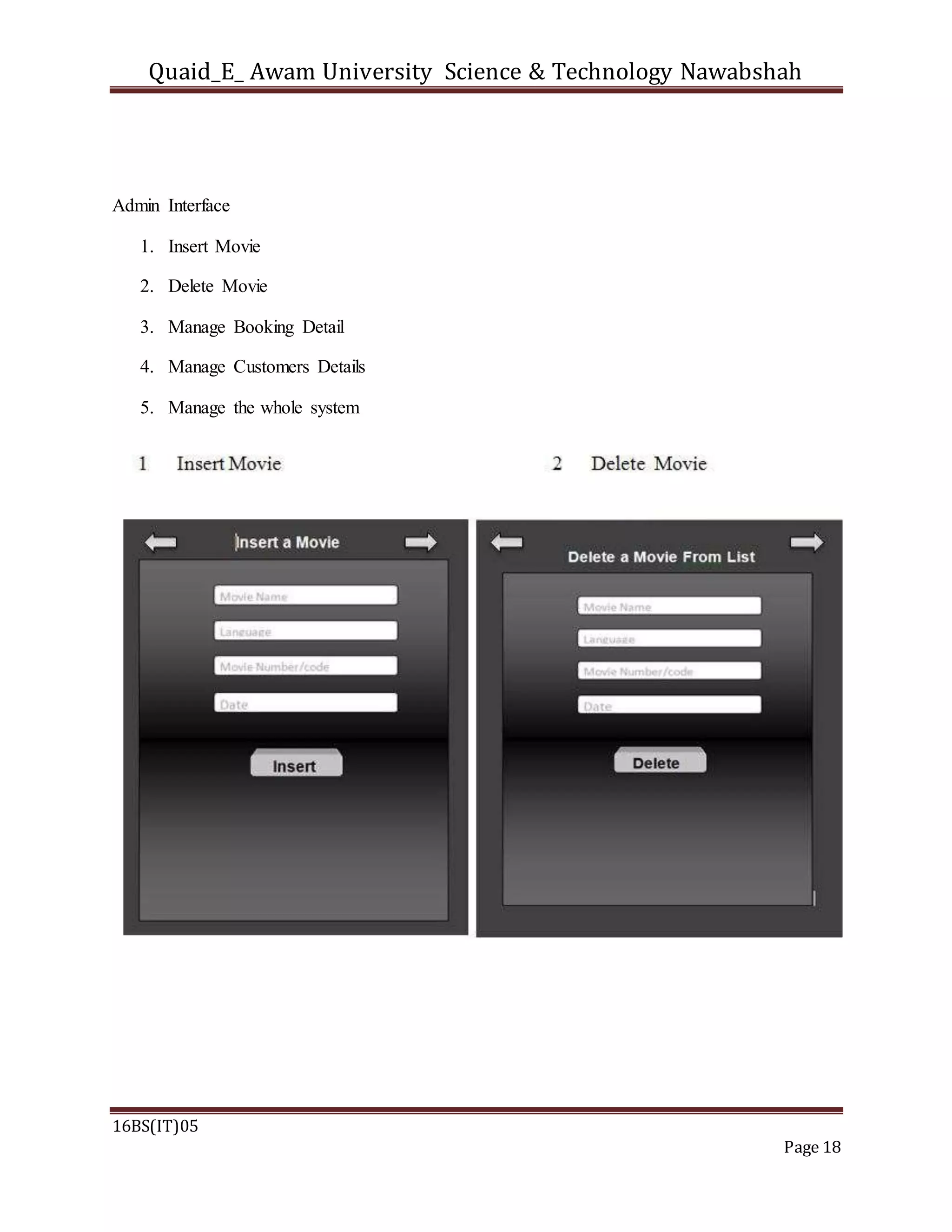Online Movie ticket booking Project | DOCX