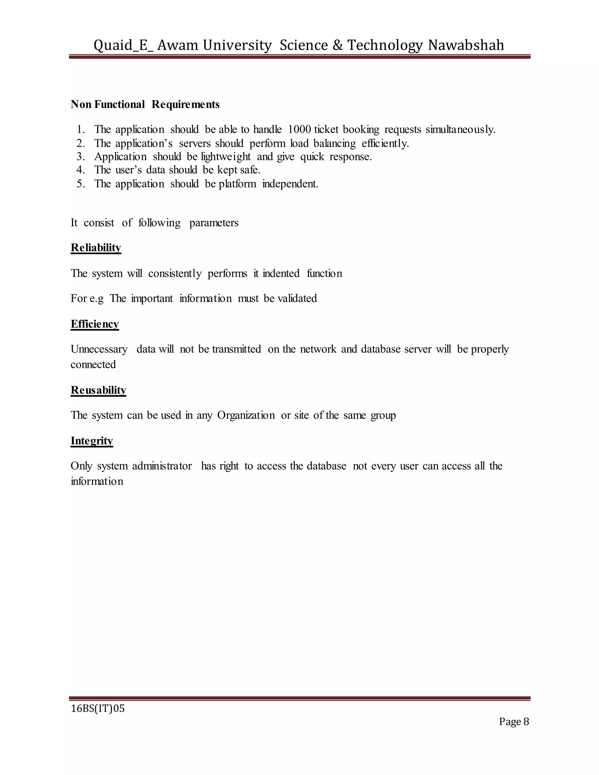 Online Movie ticket booking Project | DOCX