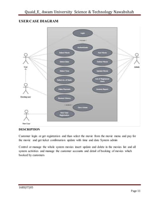 Online Movie ticket booking Project | DOCX