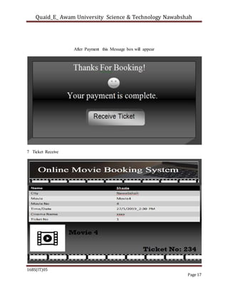 Online Movie ticket booking Project | DOCX