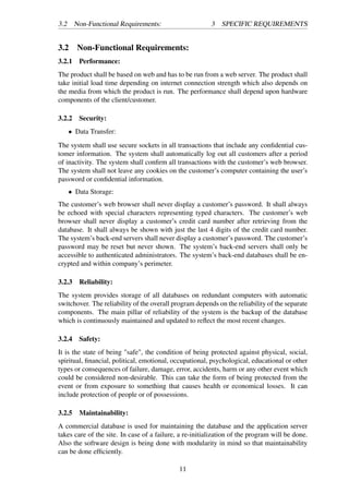 Software Requirement Specification on Online Purchasing System | PDF