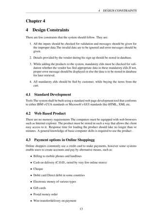 Software Requirement Specification on Online Purchasing System | PDF