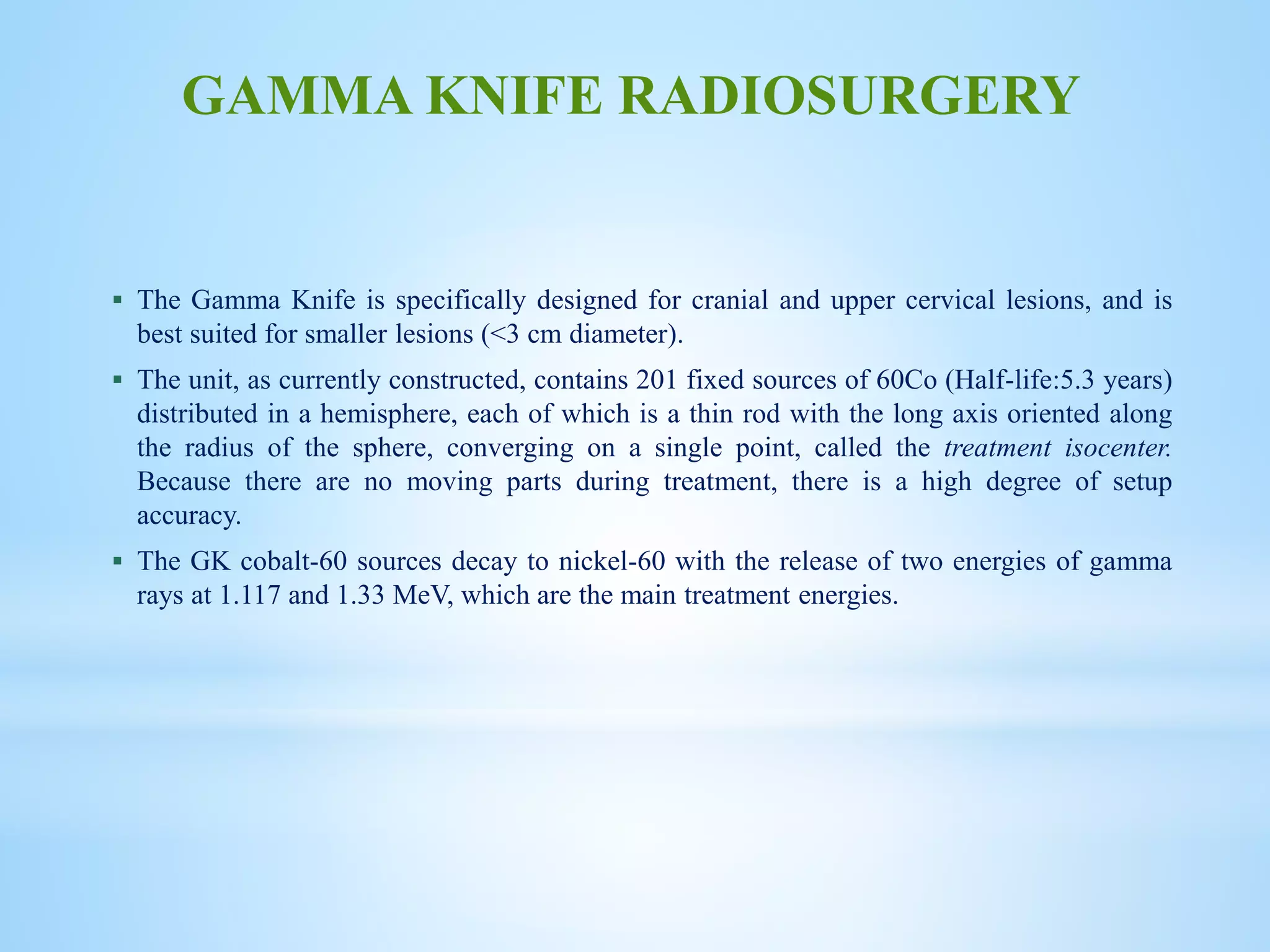 Stereotactic Radiosurgery (SRS) | PPTX