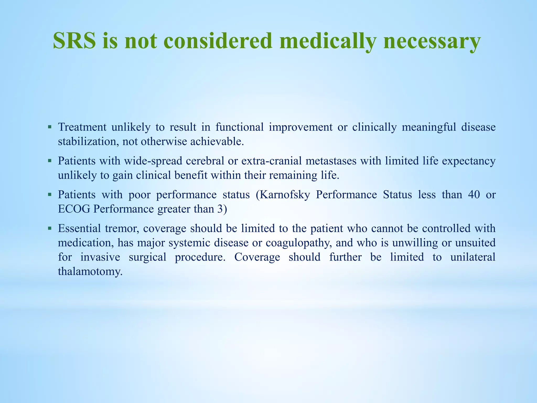 Stereotactic Radiosurgery (SRS) | PPTX