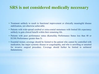 Stereotactic Radiosurgery (SRS) | PPTX