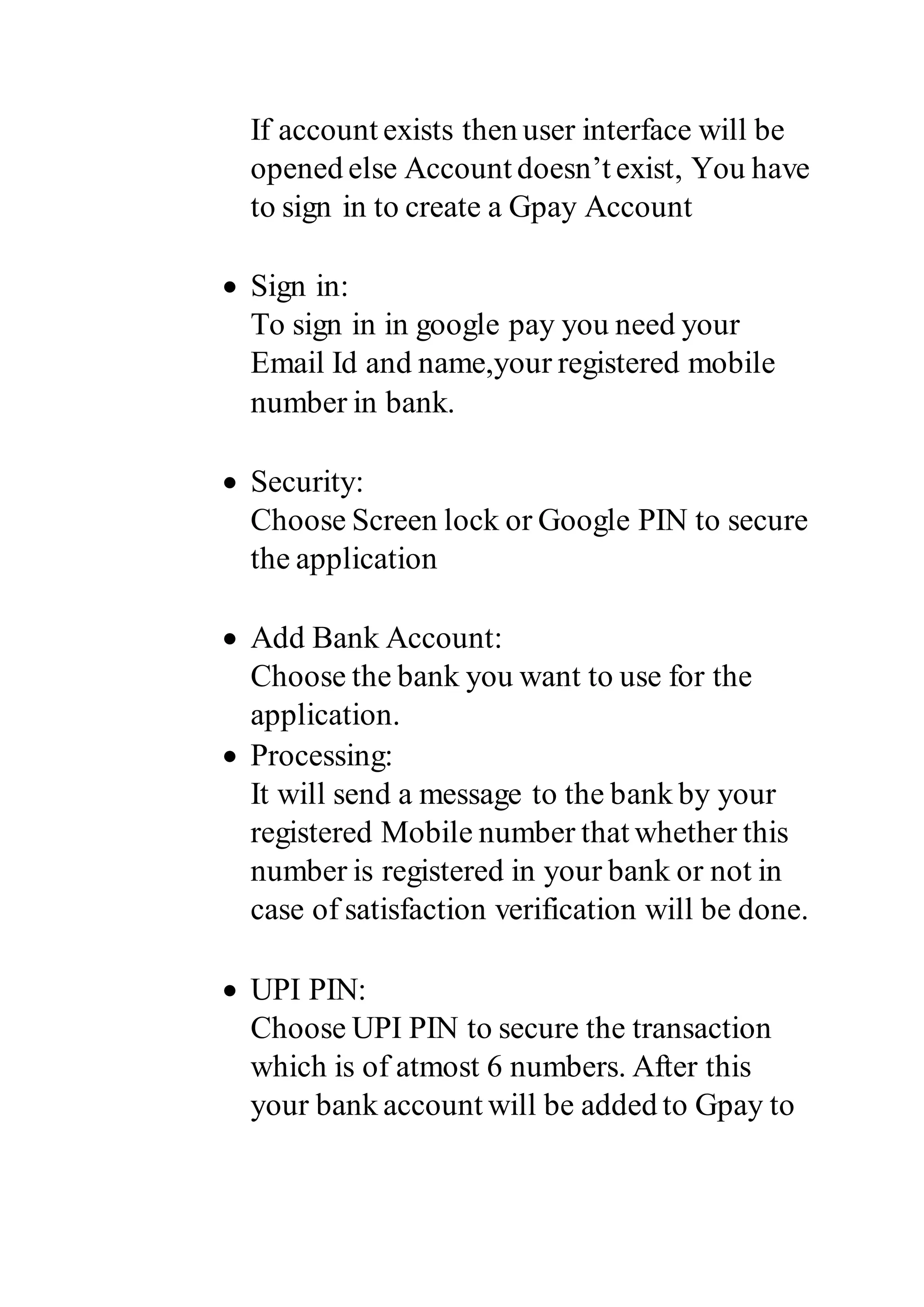 SRS for Google Pay(Gpay) | DOCX