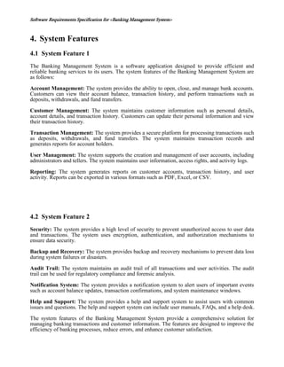 Banking Management System SRS | PDF