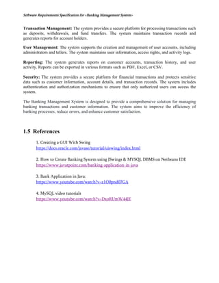 Banking Management System SRS | PDF
