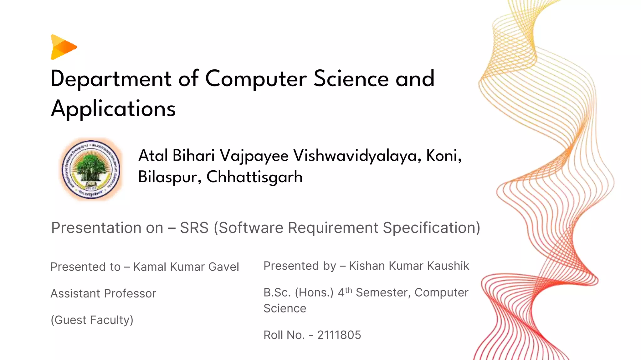 Software Requirement Specification | PPTX