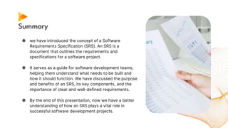 Software Requirement Specification | PPTX
