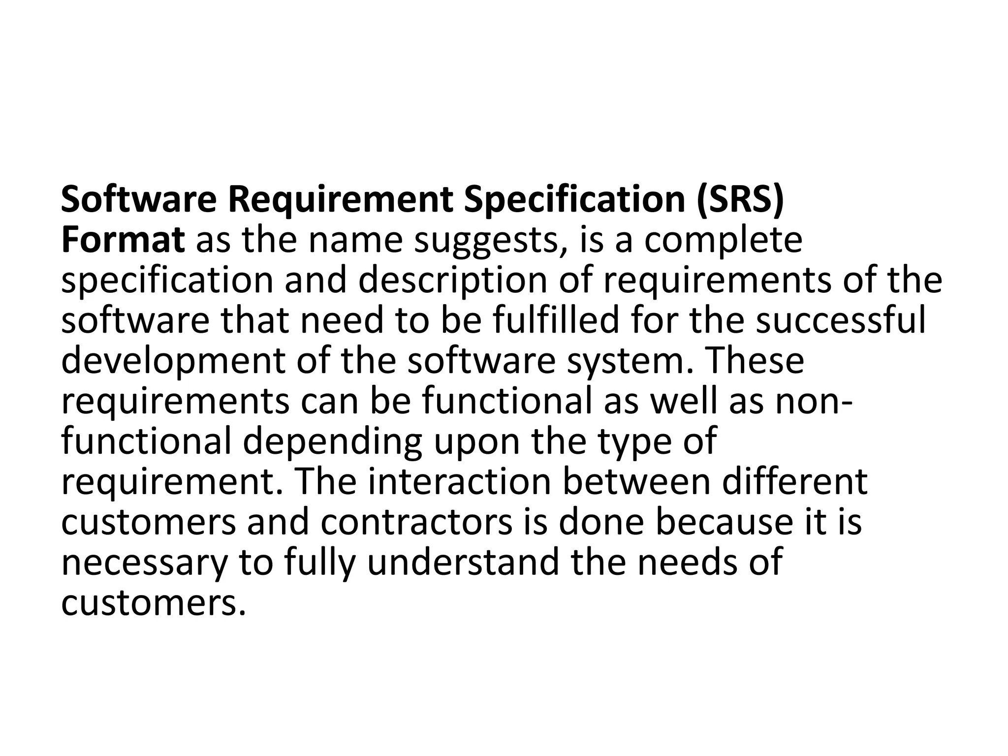 Software requirements specifications documents pdf | PDF
