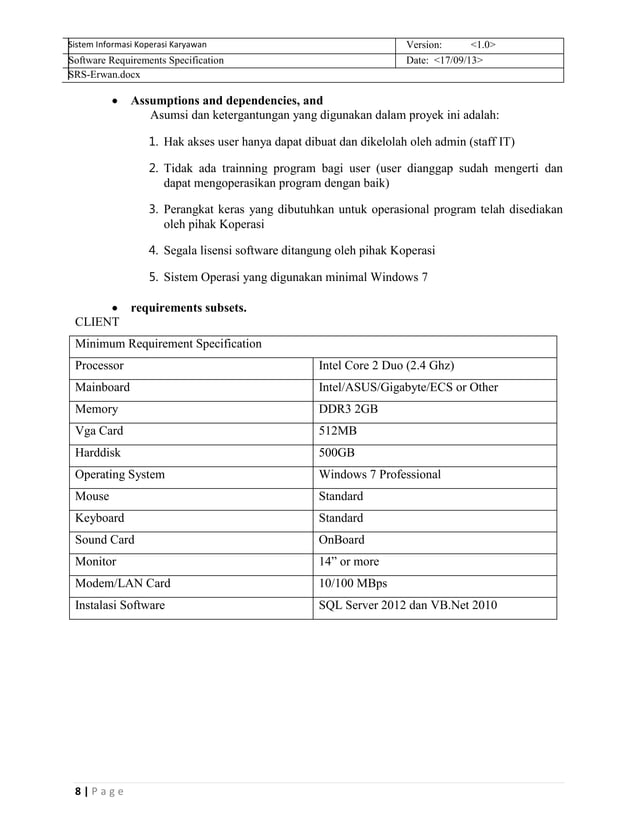 Tugas RPL SRS Erwan | DOCX