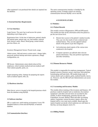 Srs hospital management | DOC