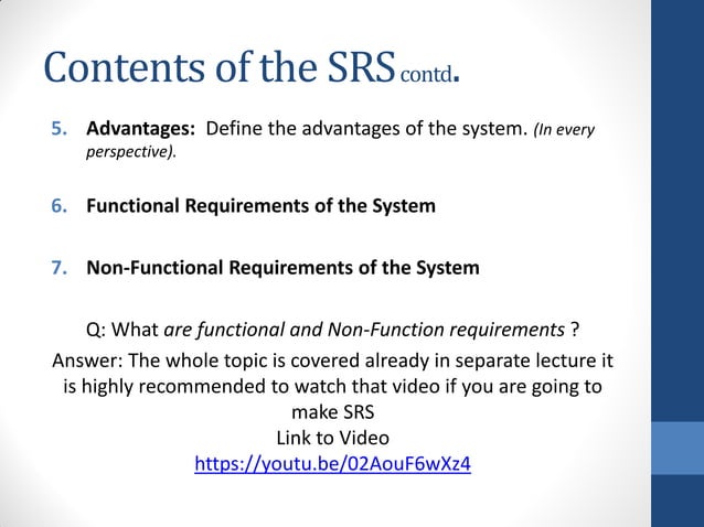 How to make SRS | PDF | Computing | Technology & Computing