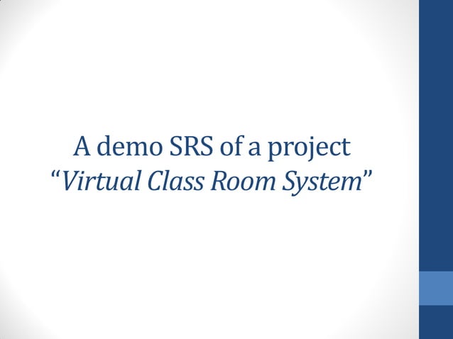 How to make SRS | PPT