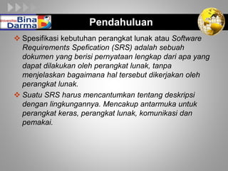 Srs software requirement spesification | PPTX