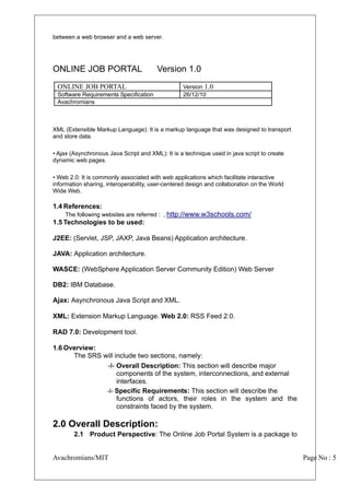 Srs2 Job Portal | PDF