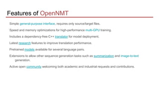 OpenNMT | PPTX
