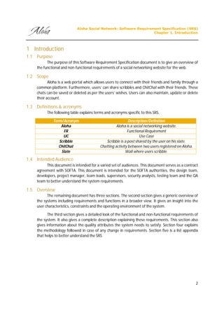 Aloha Social Networking Portal - SRS | PDF