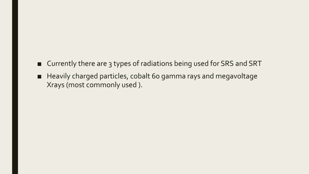 Srs and srt | PPTX | Cancer | Diseases and Conditions