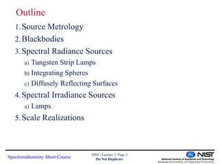 Srsc 04 lecture 2 source based radiometry | PPT