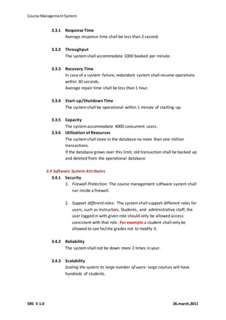 Srs course managment system | DOCX
