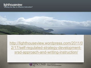 Self-Regulated Strategy Development (SRSD) | PPTX