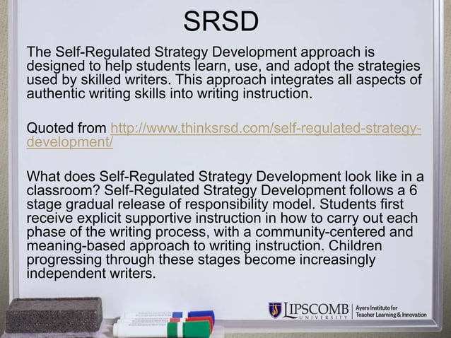 Self-Regulated Strategy Development (SRSD) | PPTX