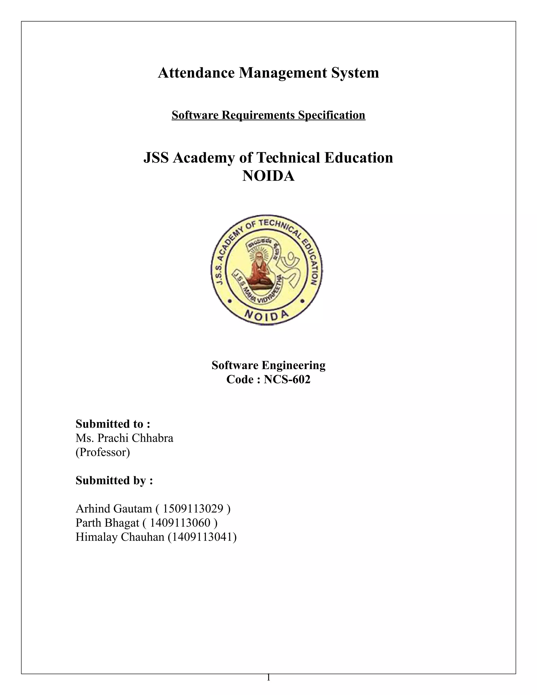 Attendance Management System | PDF