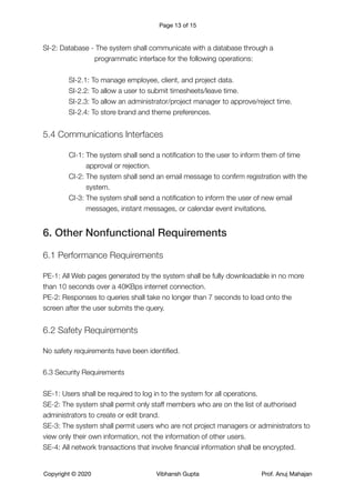 SRS Document for Digital Time Stamping | PDF