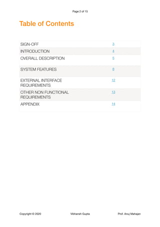 SRS Document for Digital Time Stamping | PDF