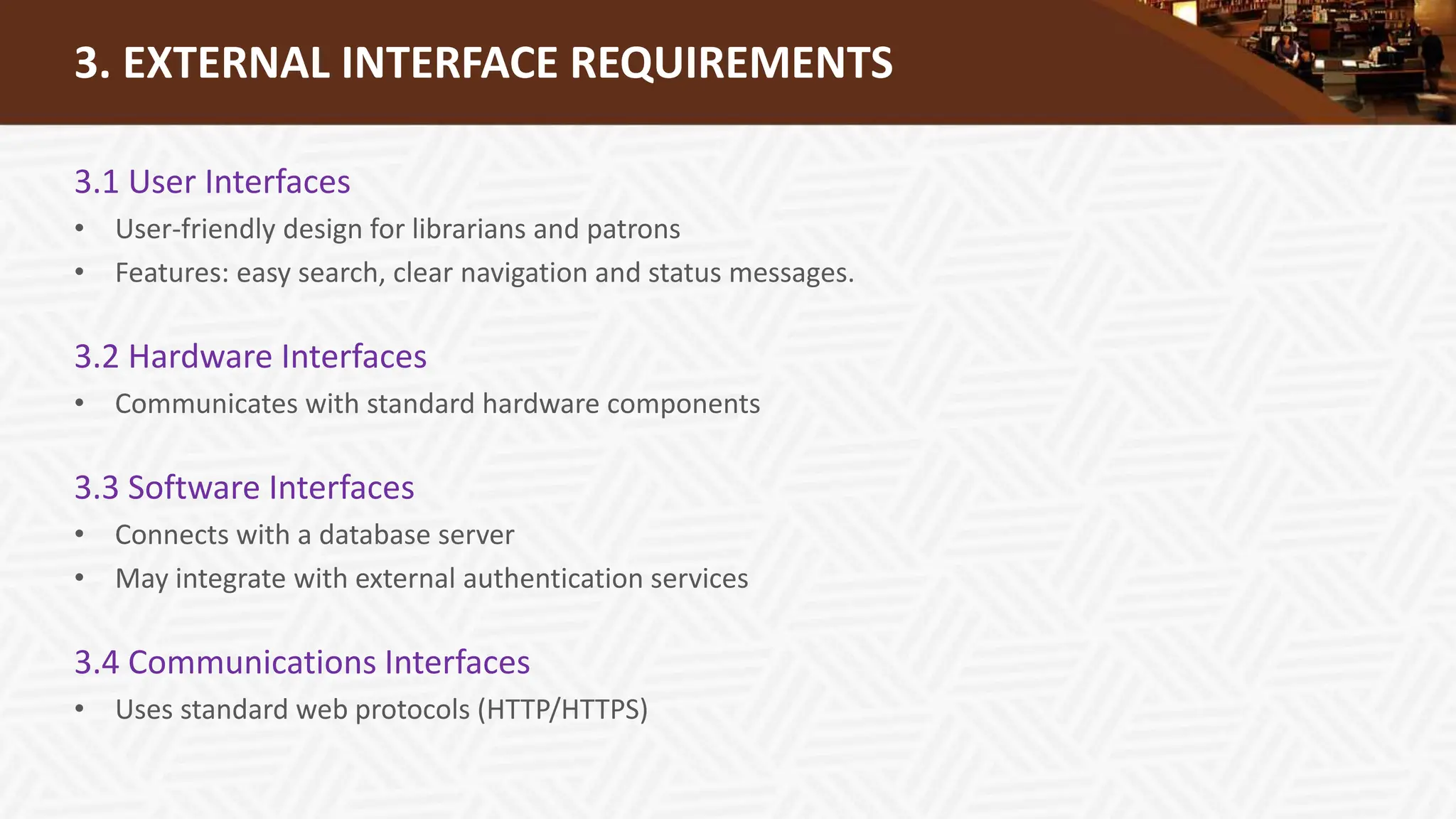 Software Requirement & Specification Document for Library Management System | PPTX