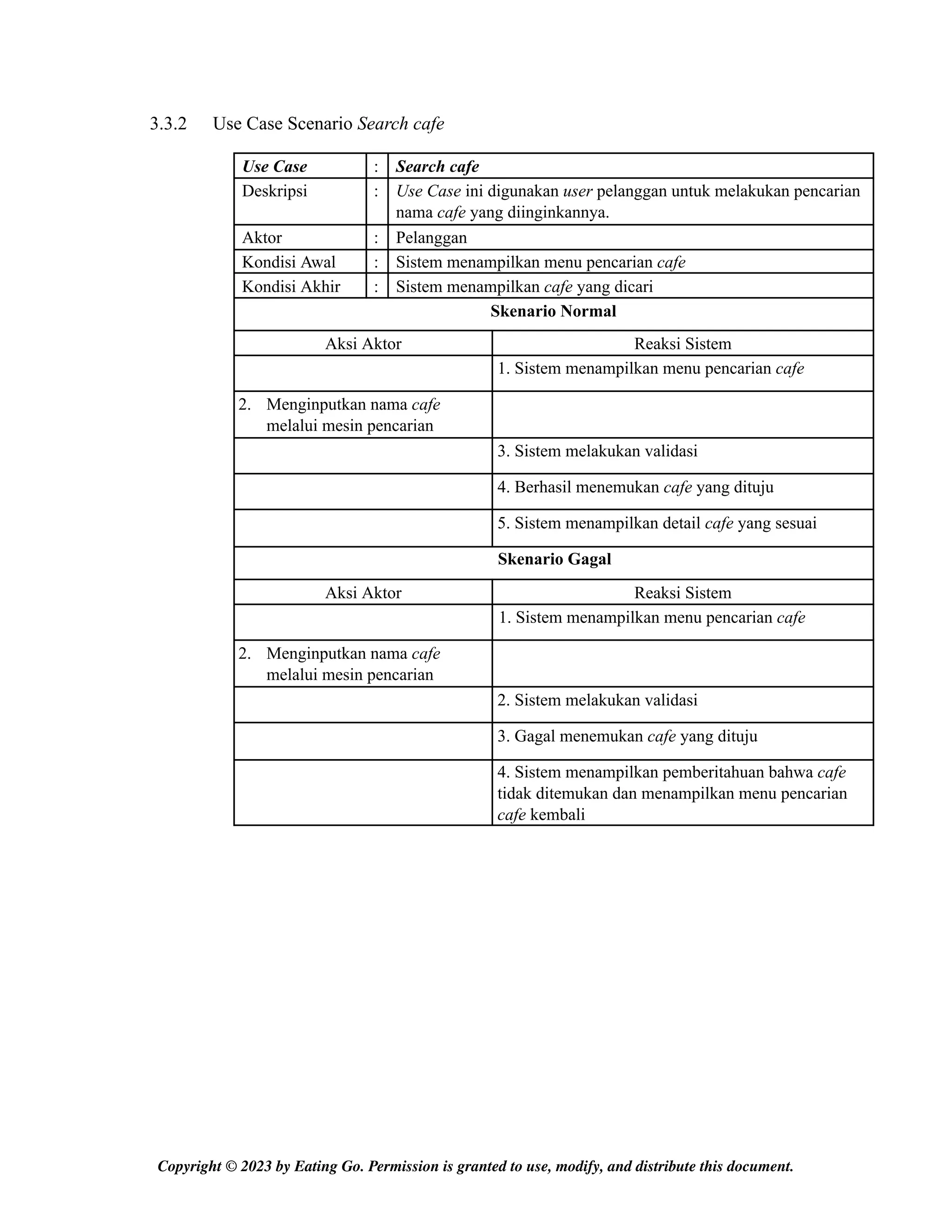 Contoh SRS Aplikasi Pelacak Keramaian Cafe "Eating Go" | PDF
