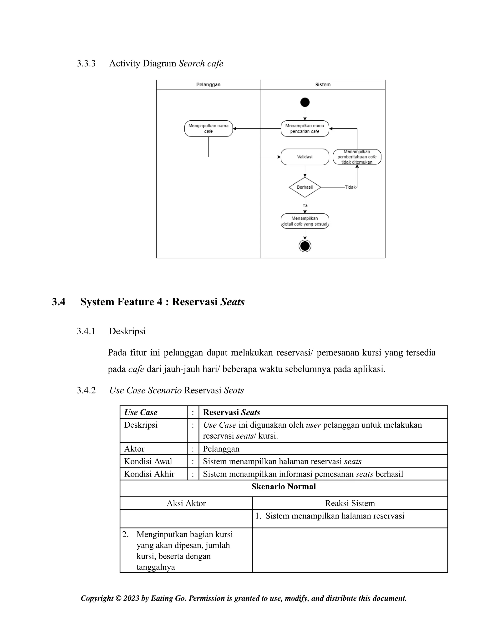 Contoh SRS Aplikasi Pelacak Keramaian Cafe "Eating Go" | PDF