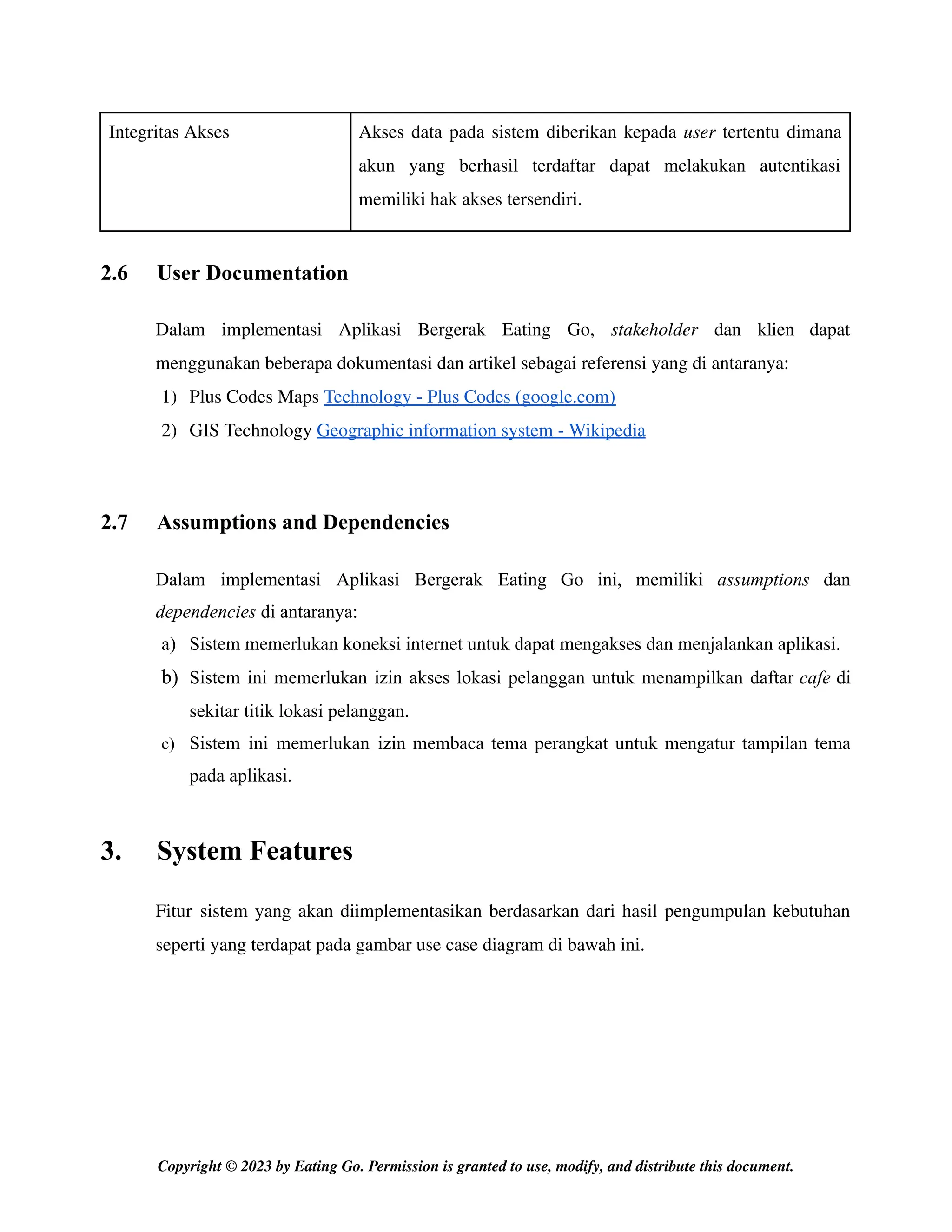 Contoh SRS Aplikasi Pelacak Keramaian Cafe "Eating Go" | PDF