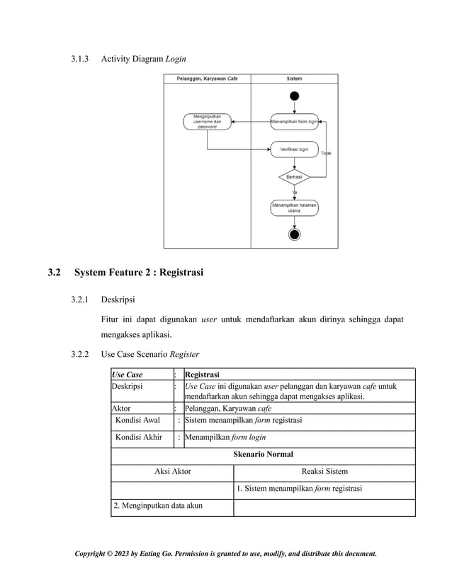 Contoh SRS Aplikasi Pelacak Keramaian Cafe "Eating Go" | PDF