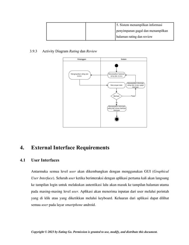Contoh SRS Aplikasi Pelacak Keramaian Cafe "Eating Go" | PDF
