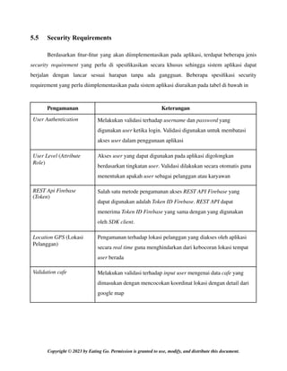 Contoh SRS Aplikasi Pelacak Keramaian Cafe "Eating Go" | PDF